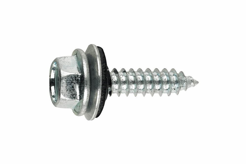 Vis à tôle - Tête hexagonale - Rondelle vulcanisée acier-EPDM 6,3 x 130 ...