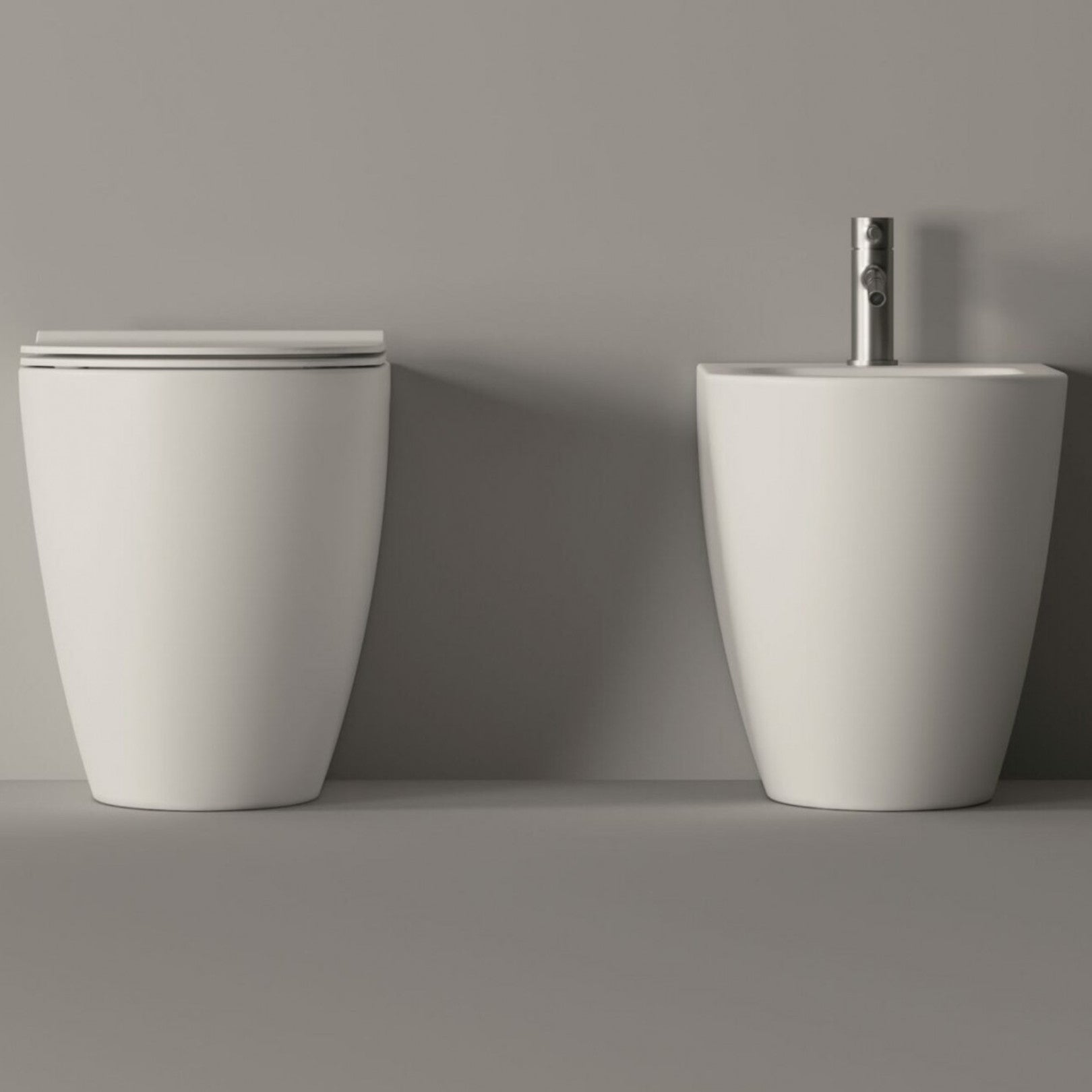 Bidet FORM monobloc Vert mat, sans bonde, sans bonde | Leroy Merlin