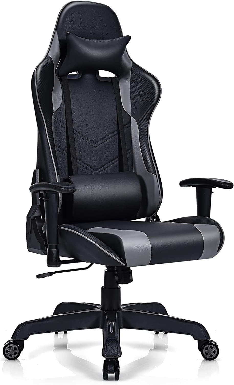 Chaise de gamer, fauteuil gaming pivotant ergonomique avec appui-tête ...