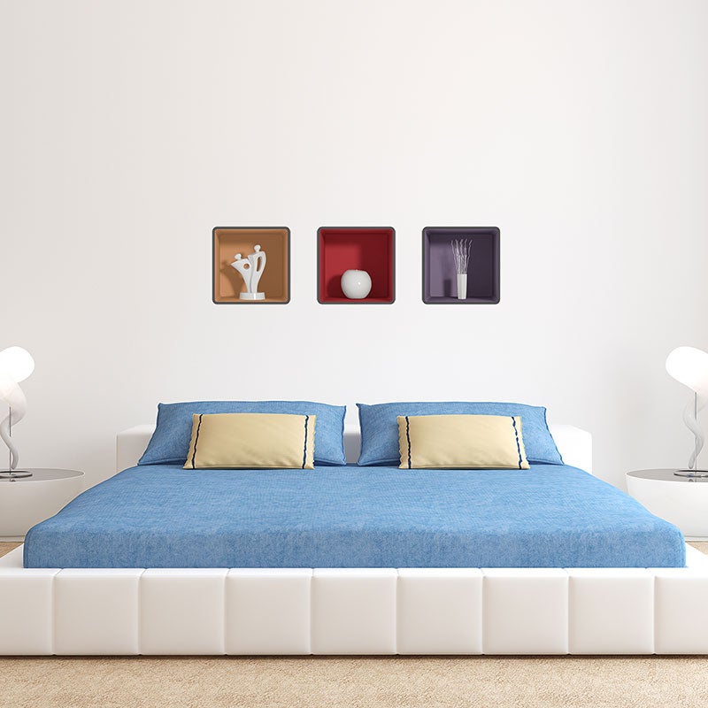 Vinilo efecto 3D decoración de interiores de diseño - adhesivo de pared ...