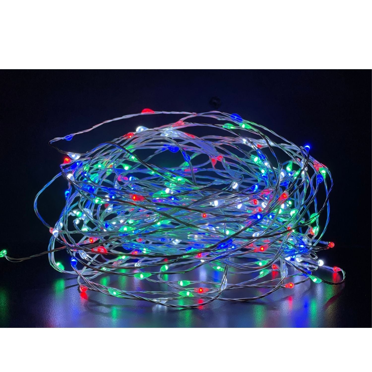 100 luces led de Navidad con alambre de cobre moldeable multicolore ...