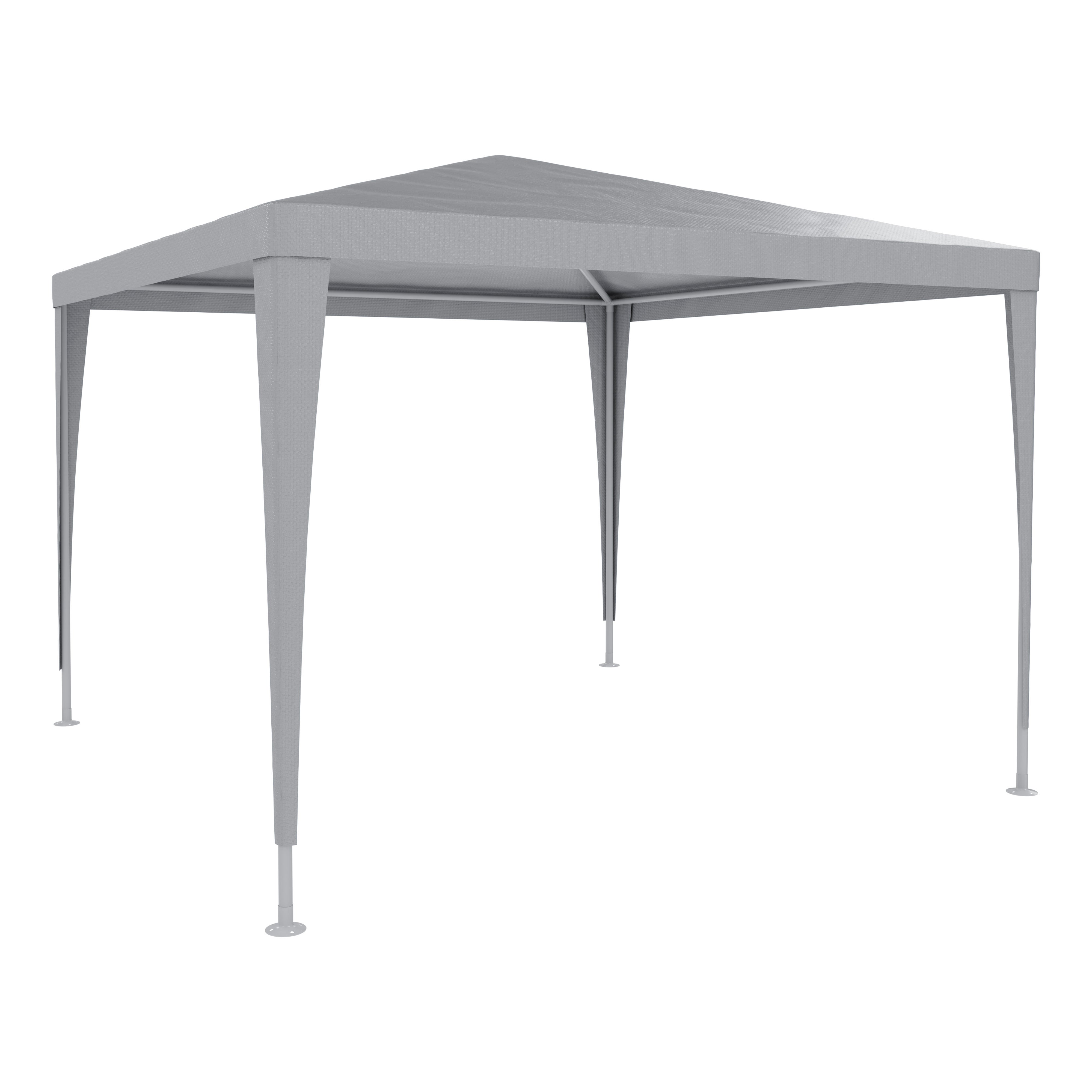 Gazebo 3x3 M Struttura Acciaio Copertura PE 110 gr/m² Impermeabile ...