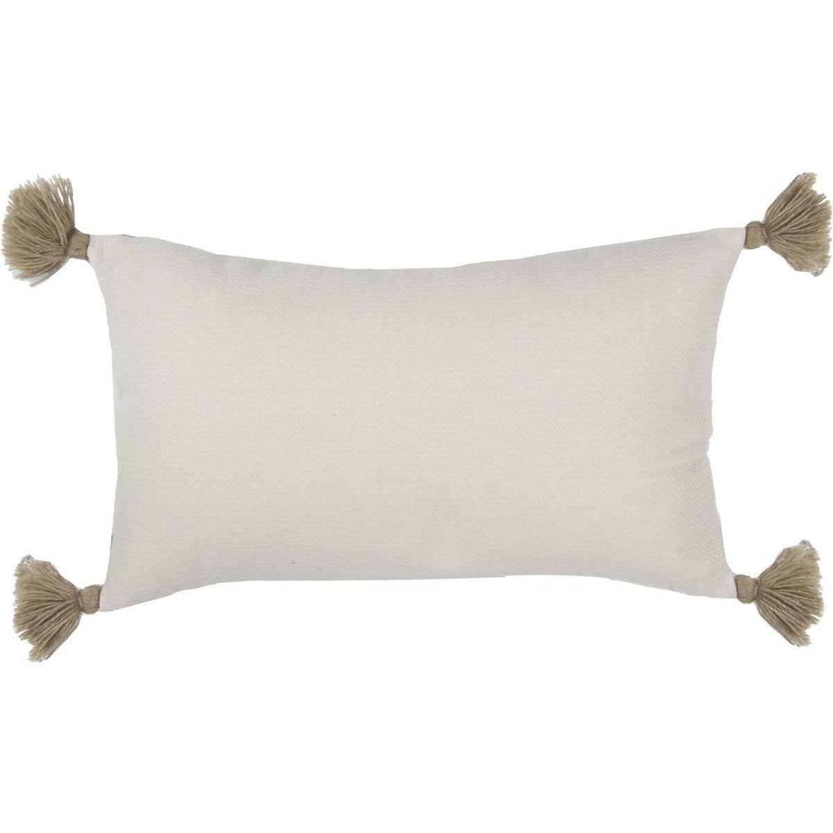 Housse de coussin 50x30 coton taupe clair | Leroy Merlin