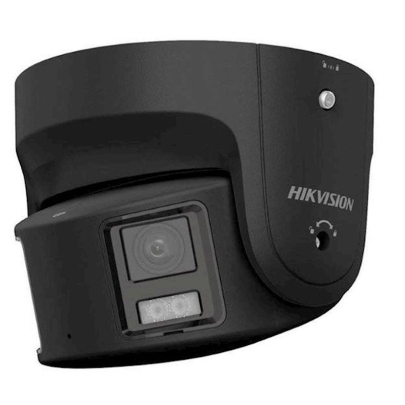 Caméra panoramique 4K 180 ColorVu micro et alarme Hikvision DS-2CD2387G2P-LSU/SL(Black) vision ...
