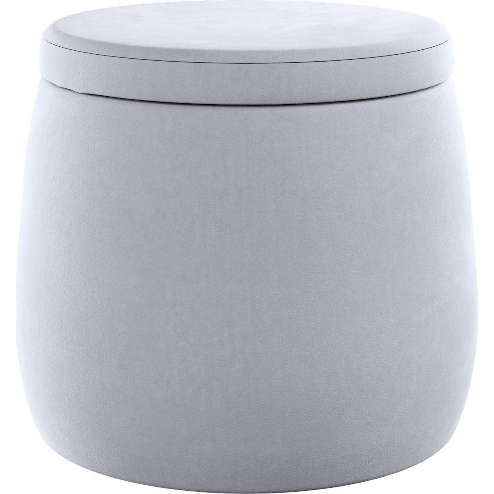 Pouf rangement en velours 40 x 40 x 40 cm Gris | Leroy Merlin