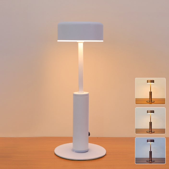 Lampe de table LED sans fil, lampe de bureau rechargeable, gradation ...