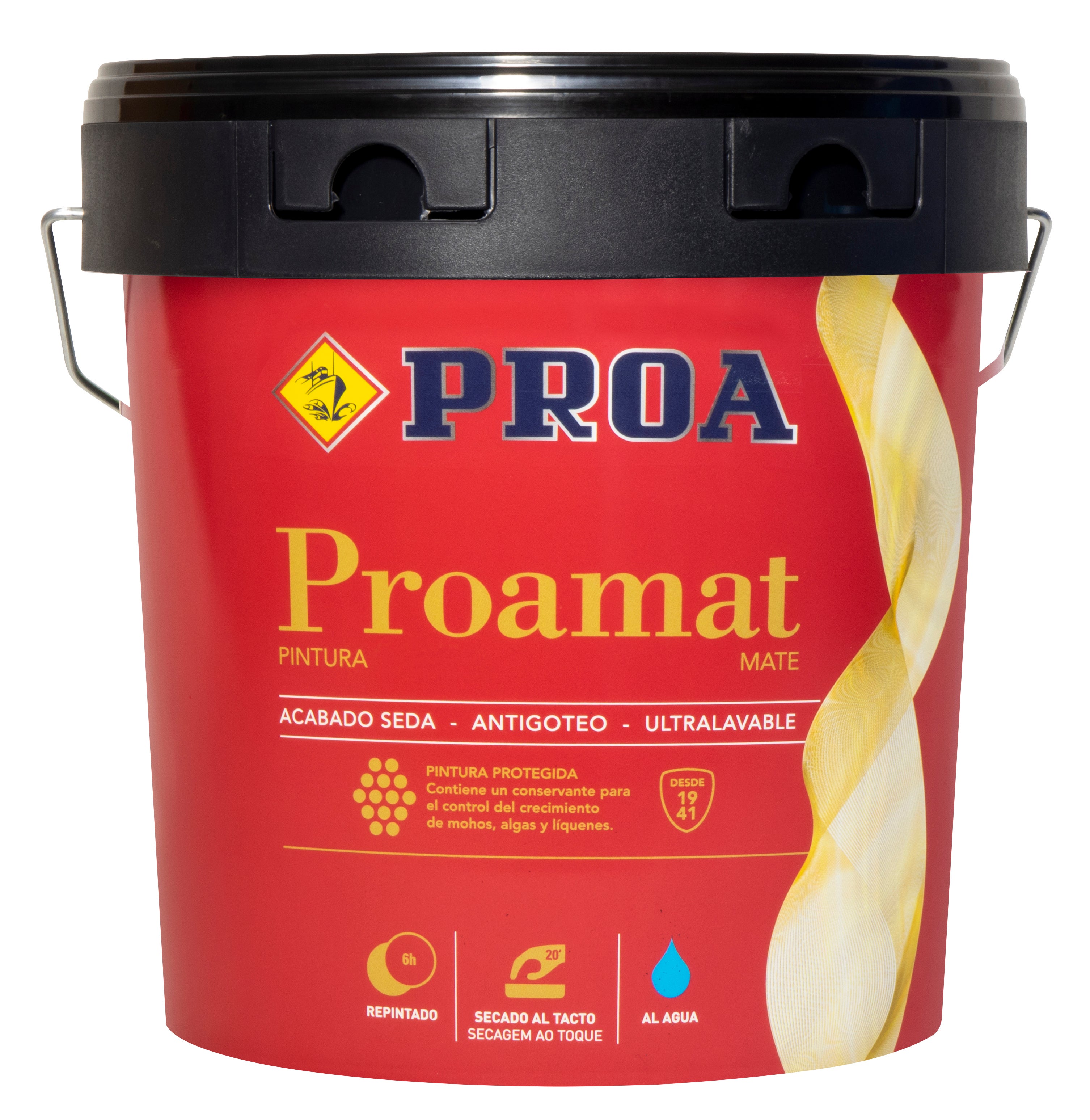 PINTURA INTERIOR MATE ANTIMOHO ANTIVERDÍN. PROAMAT. GRIS PALIDO. 15L ...