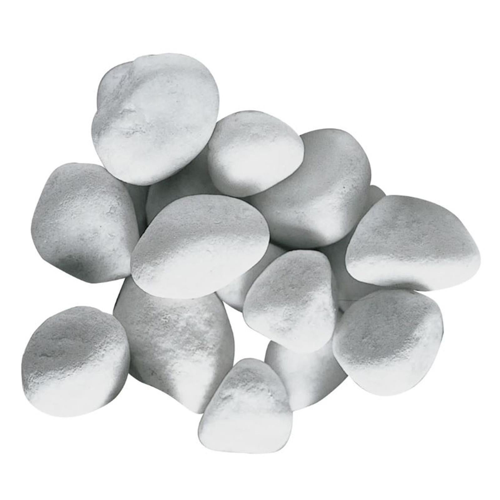 Ciottoli marmo bianco Carrara, sassi decorativi per giardini, sacco da ...