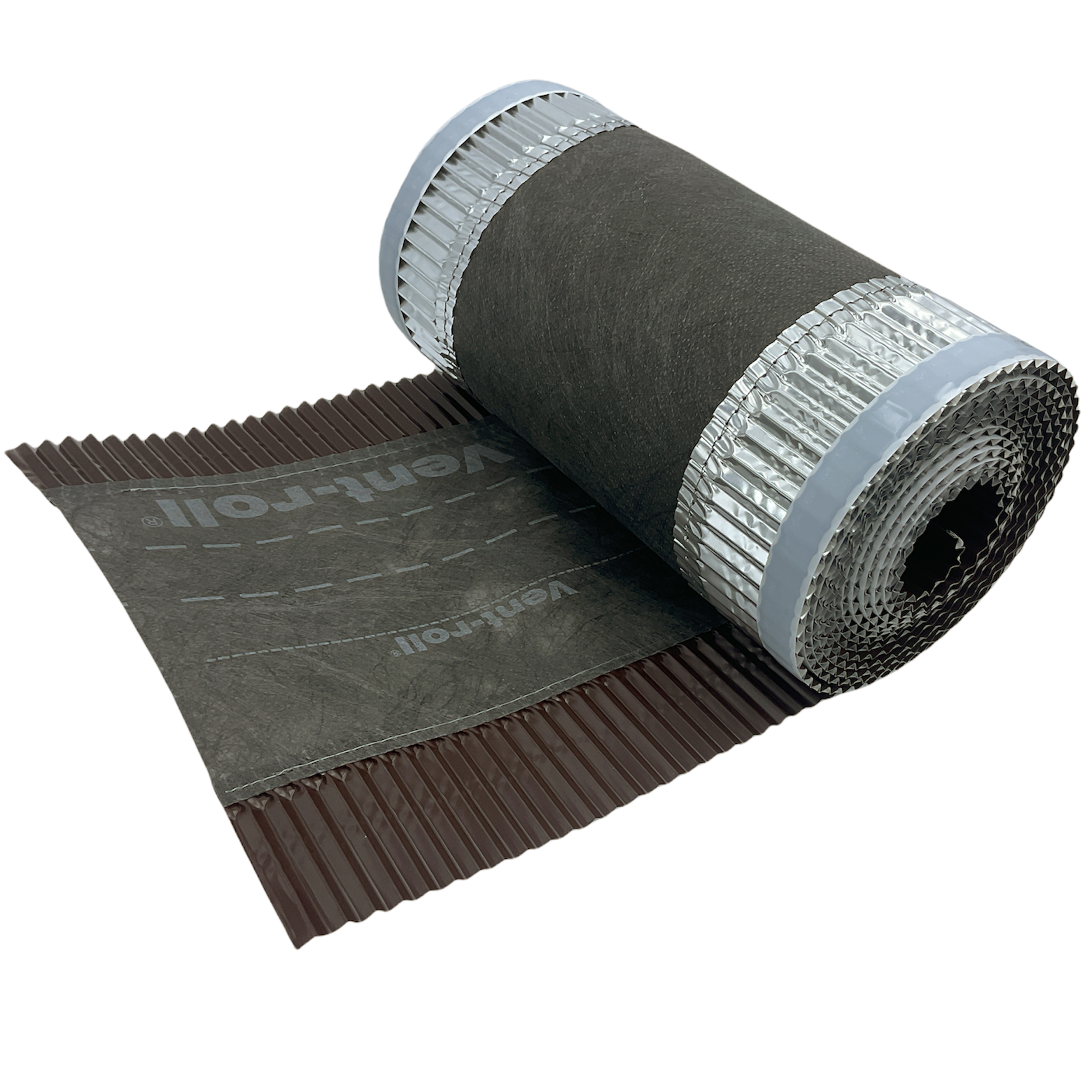 Closoir de Faîtage - Marron - 300 mm X 5 ml - Souple ventilé Aluminium ...