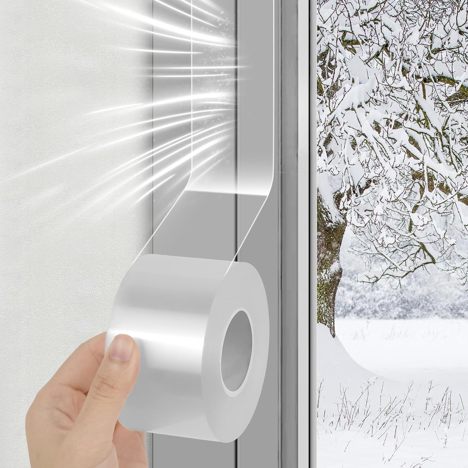 Bande d'Étanchéité pour Fenêtre - Joint en Caoutchouc Transparent, Anti ...