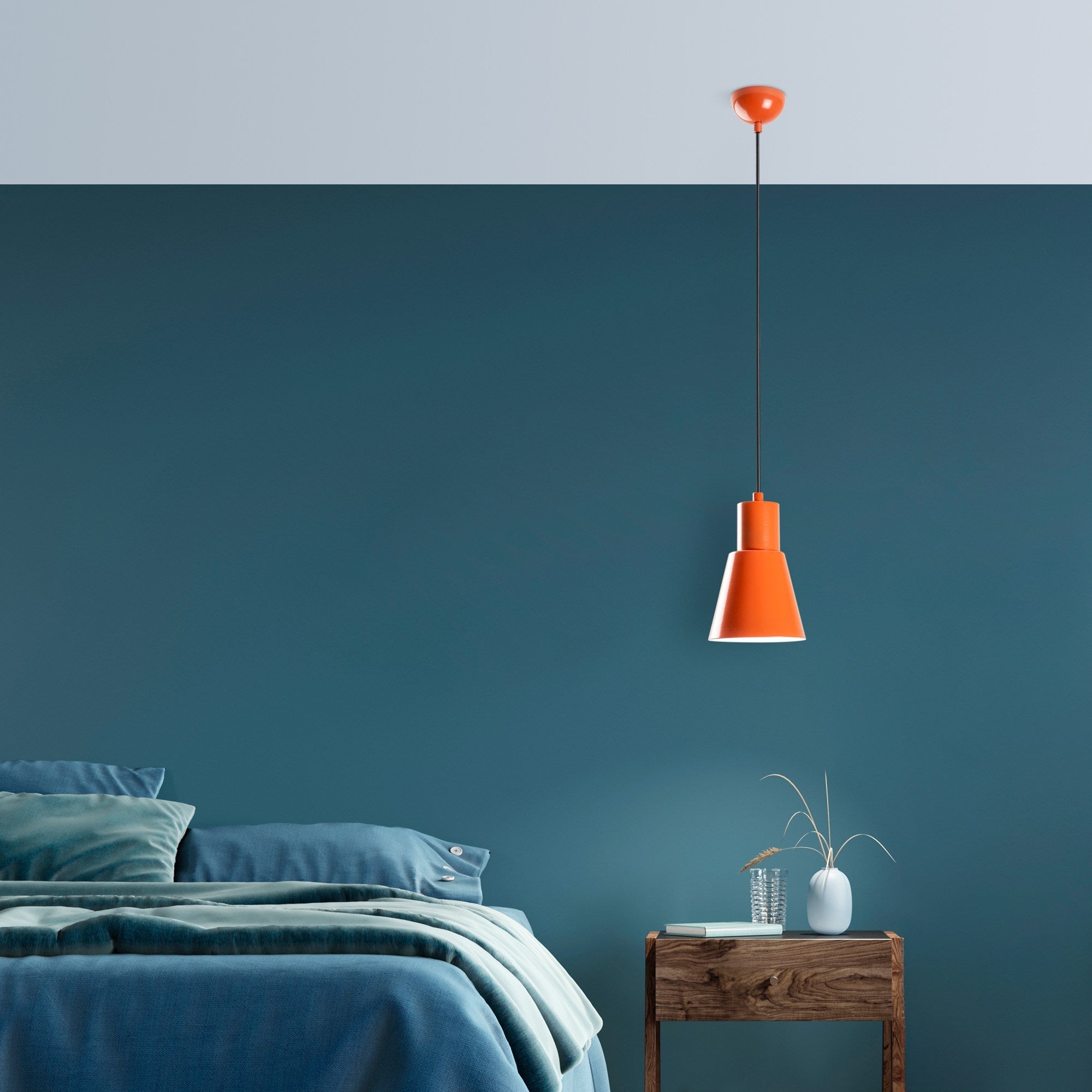 Lampe orange - Konikkem - Orange | Leroy Merlin