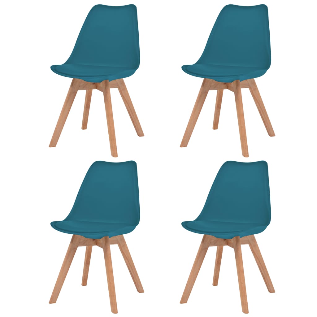 Maison Exclusive - Sillas de comedor 4 unidades plástico turquesa ...