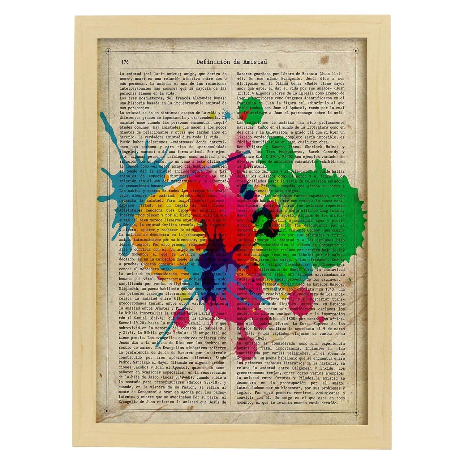 Poster De Manchas De Colores. Lamina De Gotas De Color. Cuadros Con ...