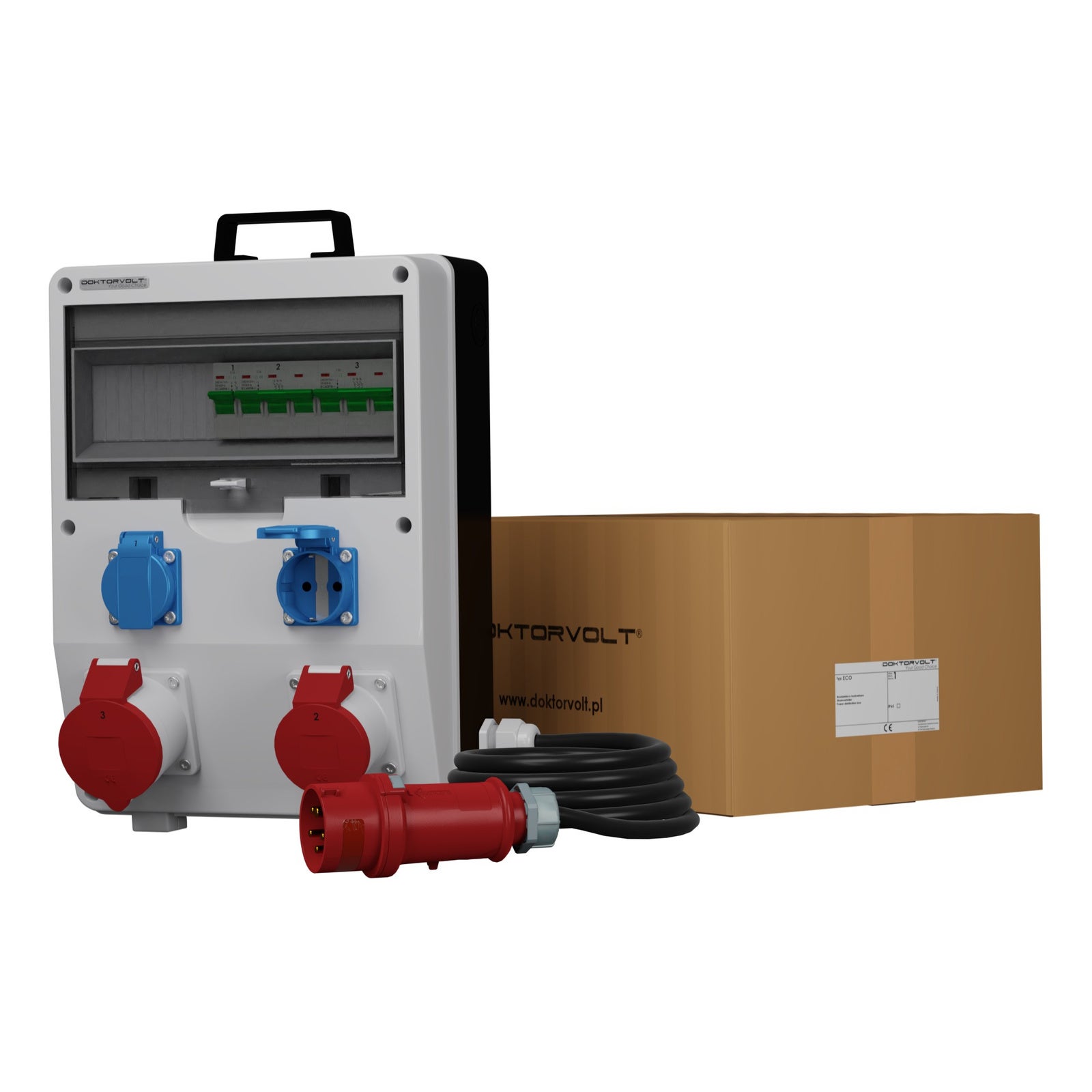 Tableau de distribution de bâtiment avec ECO-S SKH Coffret de chantier ...
