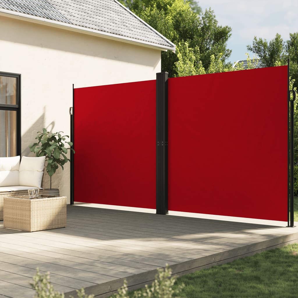 Auvent latéral rétractable rouge 220x1000 cm | Leroy Merlin