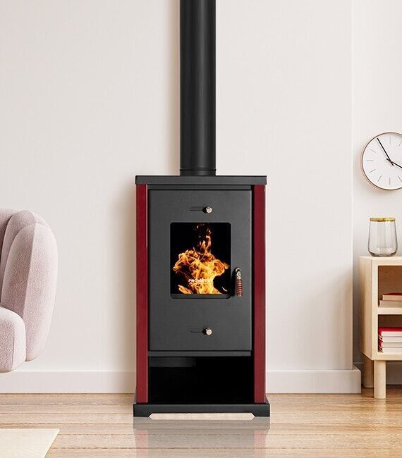 Estufa de leña Prometey 6,3kW Mini Stove High Efficiency - Bordo ...