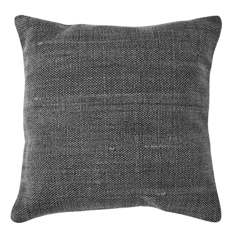 VINTAGE USED - Coussin effet délavé noir 70x70 | Leroy Merlin