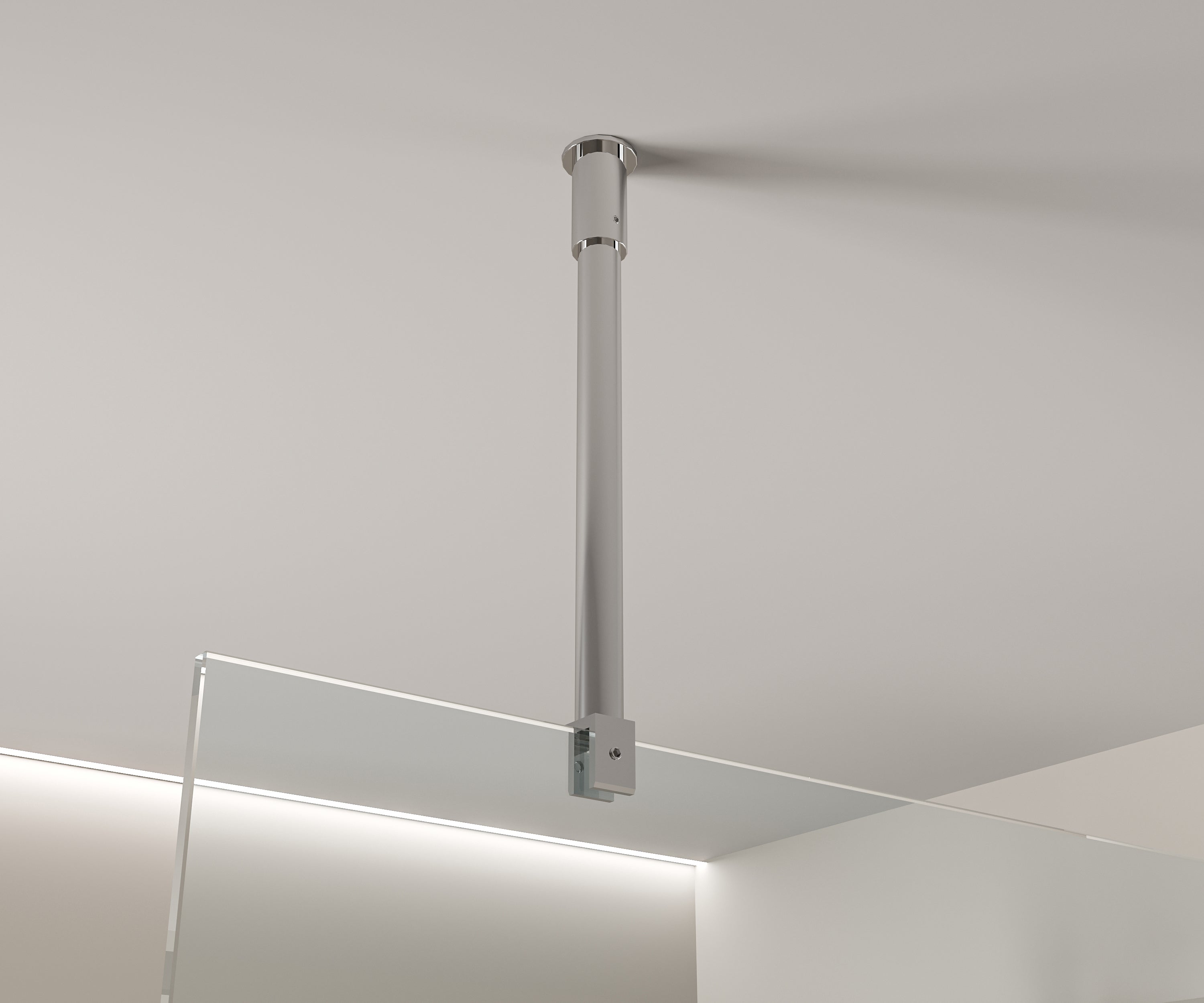 BERNSTEIN - Barre de fixation plafond pour paroi douche à l'italienne ...