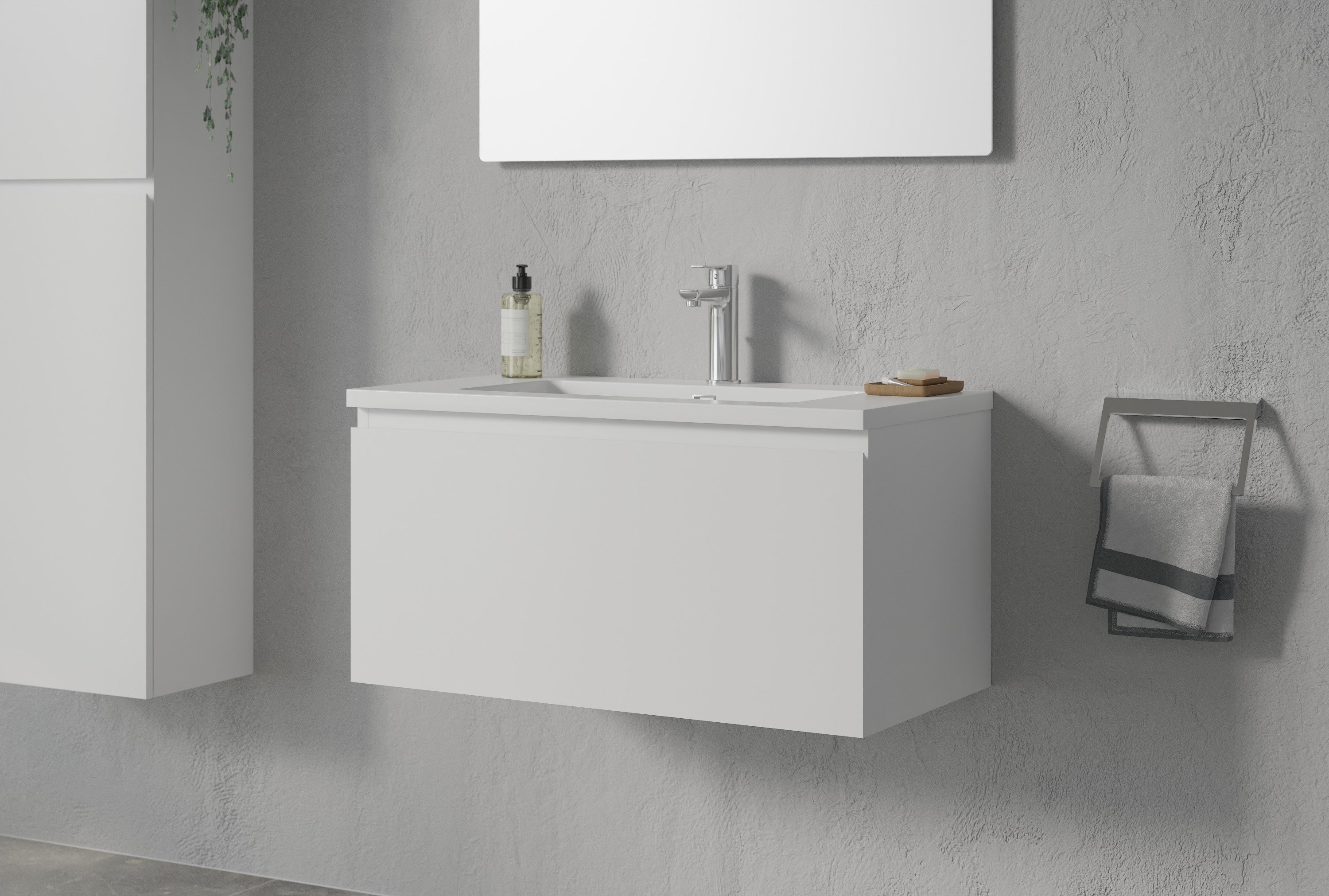 BERNSTEIN - Conjunto de muebles de cuarto de baño Alice 800 con lavabo ...