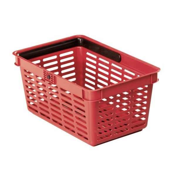 Panier à Provision Rouge 19 litres Shopping Basket | Leroy Merlin