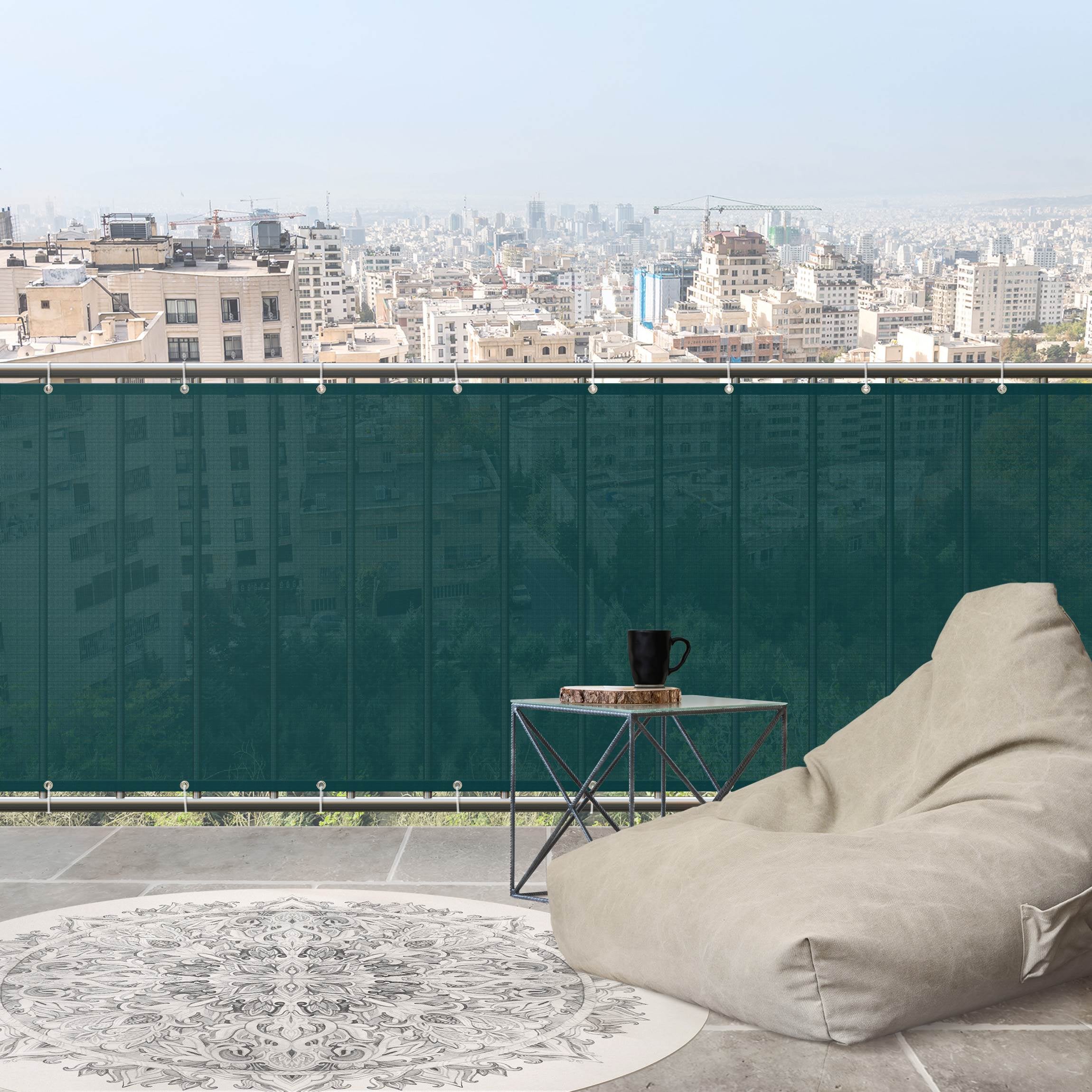 Brise-vue pour balcon - Jade foncé 900 x 120 cm | Leroy Merlin
