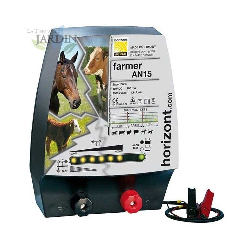 Pastor eléctrico para ganado 12V - 230V, control efectivo de cercados ...