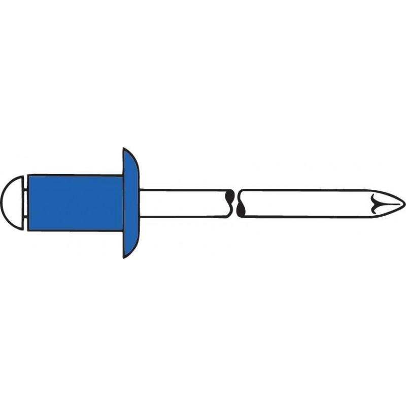 Rivet Acier Standard Tête ronde plate 4 x 8mm Gesipa(Par 500) | Leroy ...