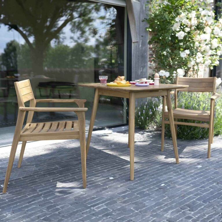 Salon de jardin en teck massif 2/4 pers. | Leroy Merlin