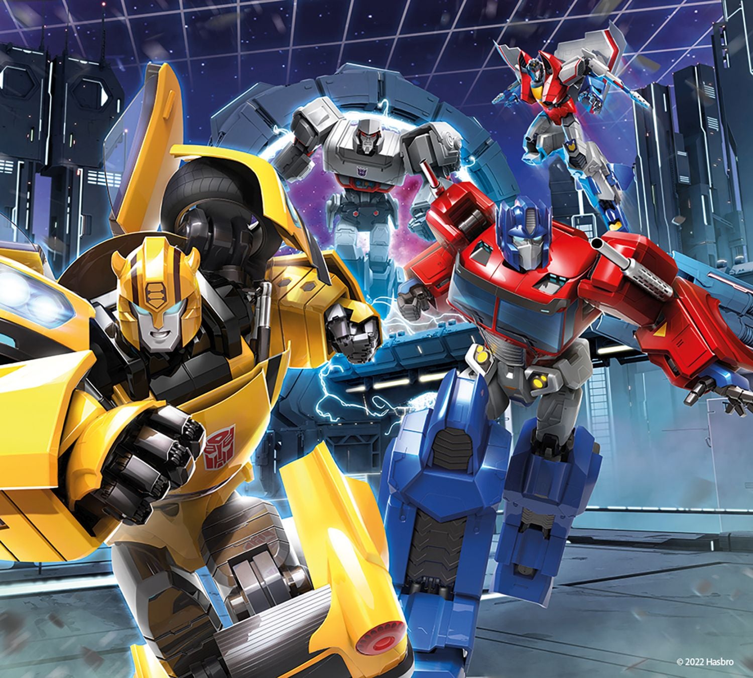 Fotomural Transformers amarillo, rojo y azul - 270 x 300 cm - Sanders ...