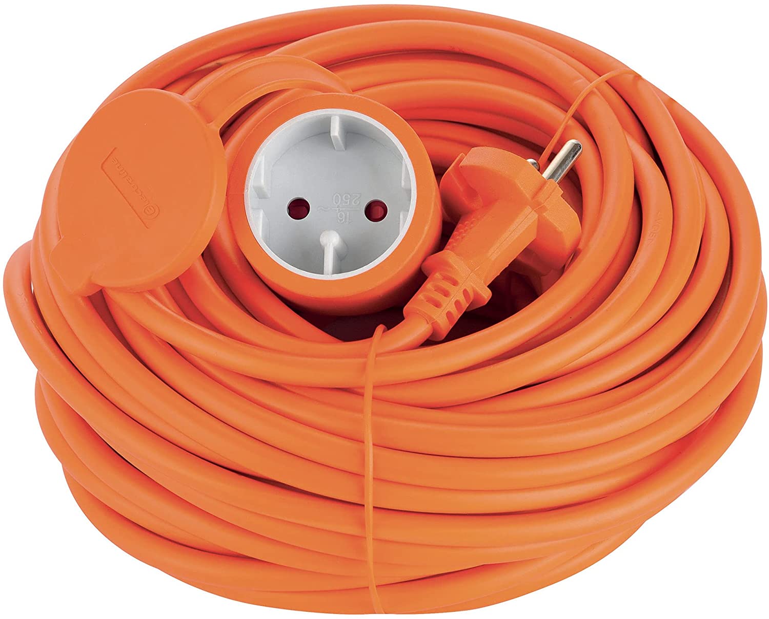 Rallonge de jardin classe II orange prise européenne 20 m | Leroy Merlin