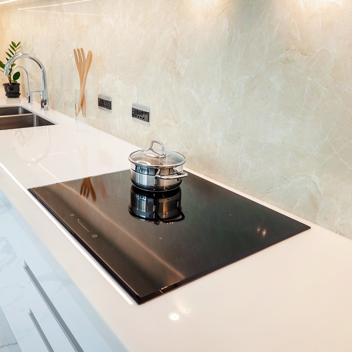 Sticker crédence adhésive - MARBRE SABLÉ - 60x200cm | Leroy Merlin