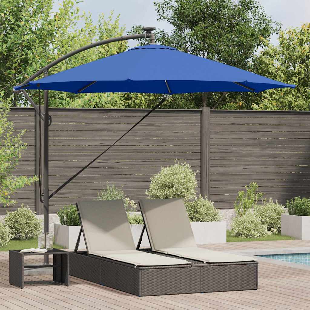 Sombrilla Azul azur 294 x 294 x 248 cm Poliéster y Aluminio | Leroy Merlin
