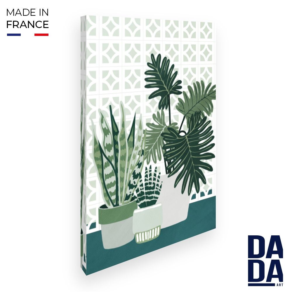 Toile Plantes en pots / 60x90cm / Fabriqué en France / DADA ART | Leroy ...
