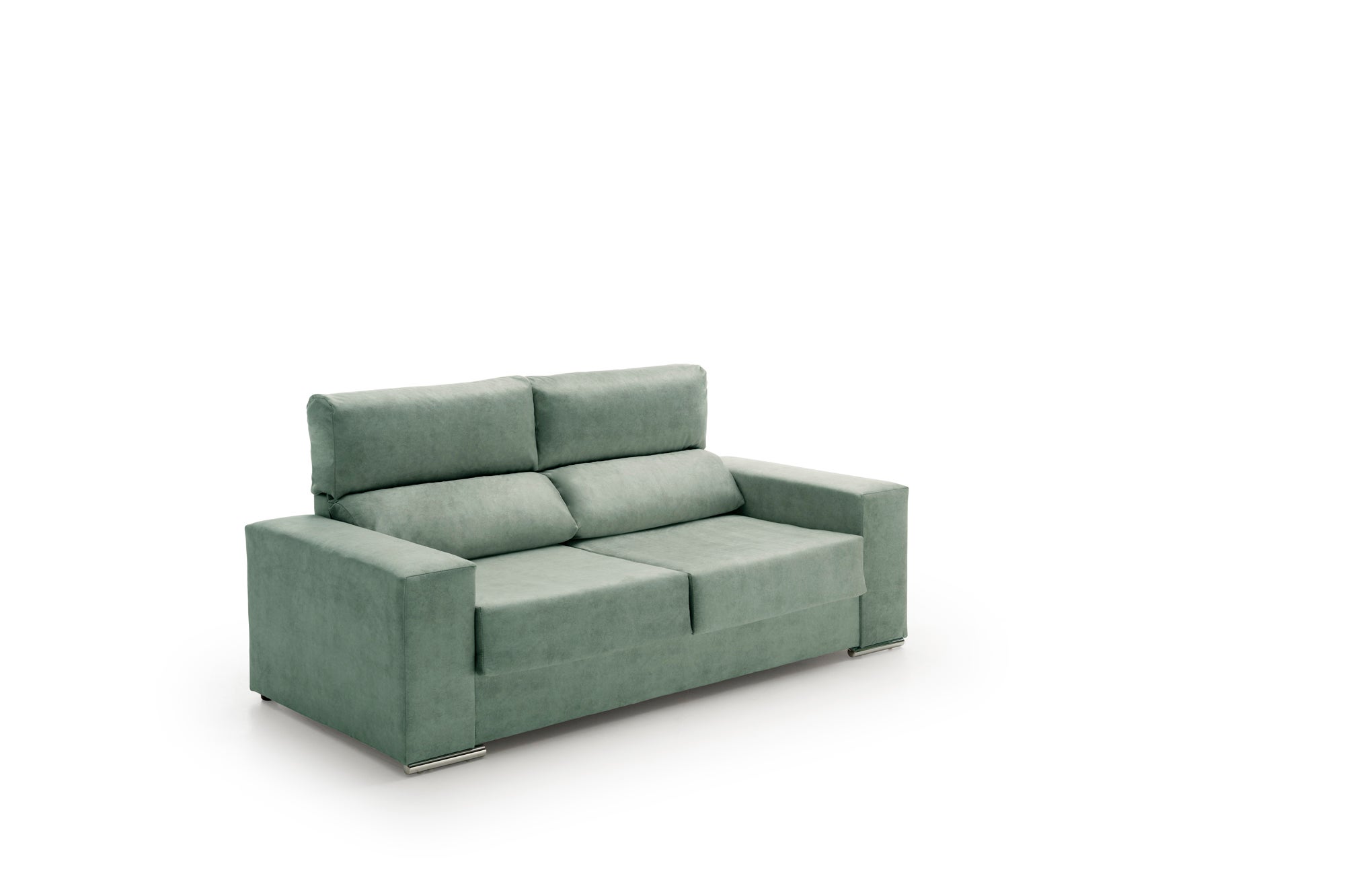 Sofa Reclinable Alice Agua Marina 3 Plazas | Leroy Merlin