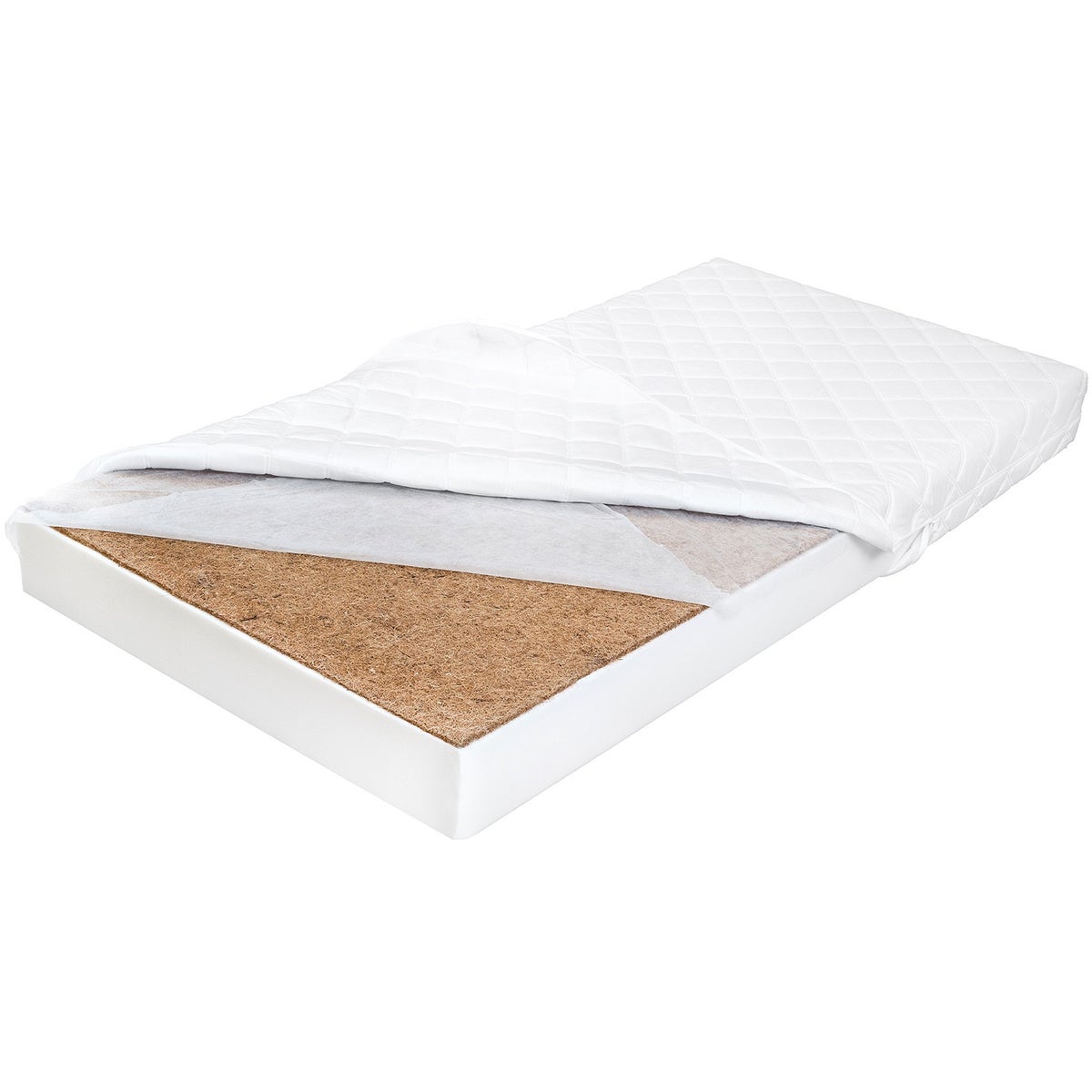 Colchón 80x180 espuma de coco antiácaros 15 cm Arlo Blanco | Leroy Merlin