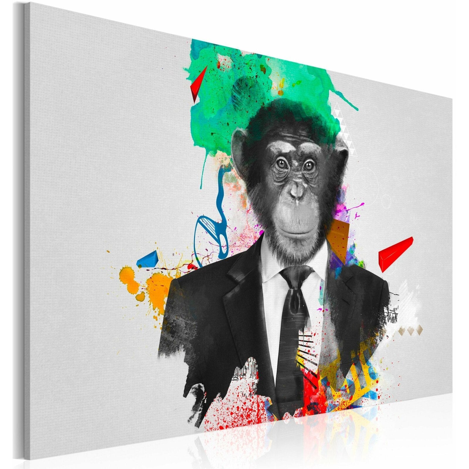 Tableau monsieur le singe - 90 x 60 cm | Leroy Merlin