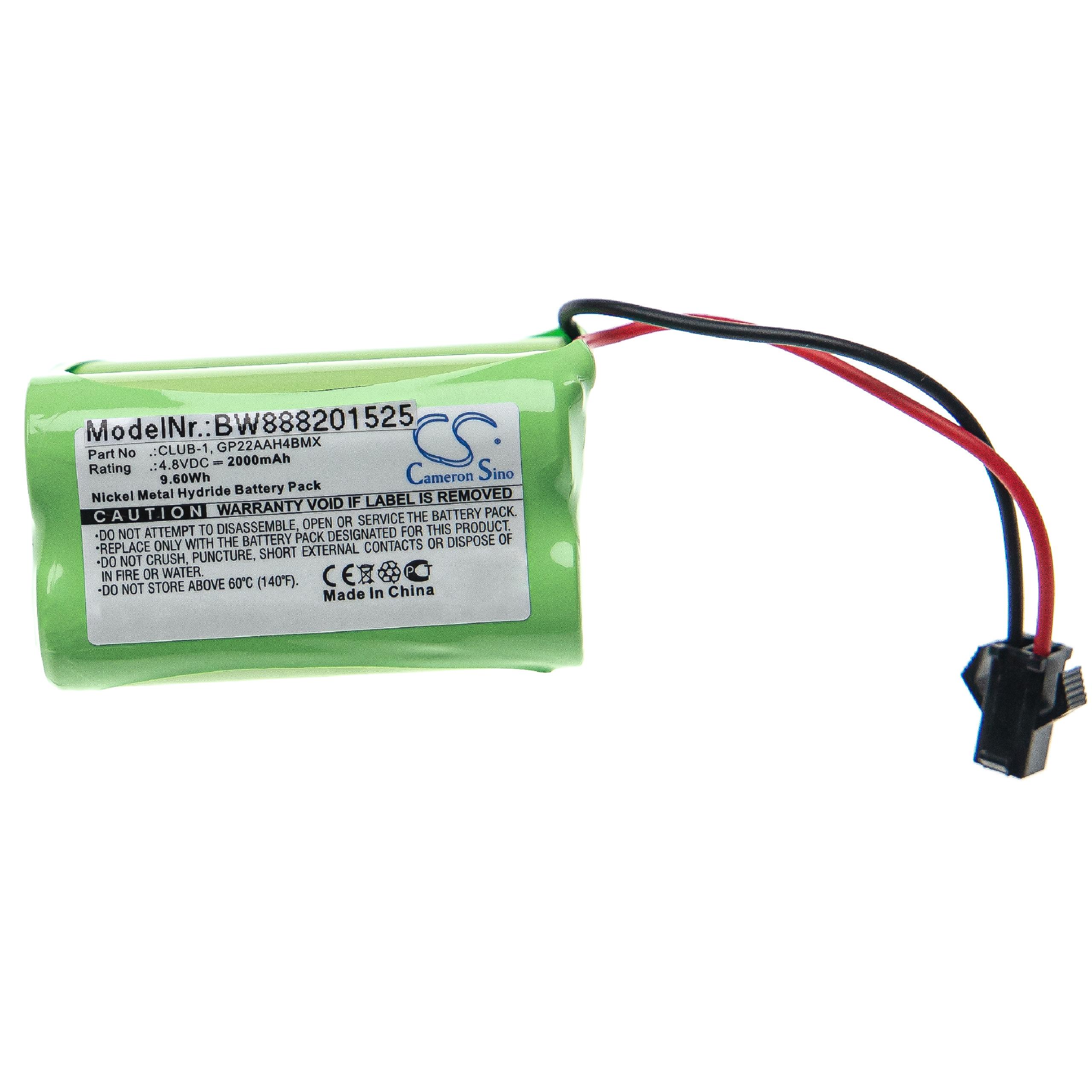 Vhbw 1x Batterie compatible avec Clulite Torch, Range lampe de poche ou ...