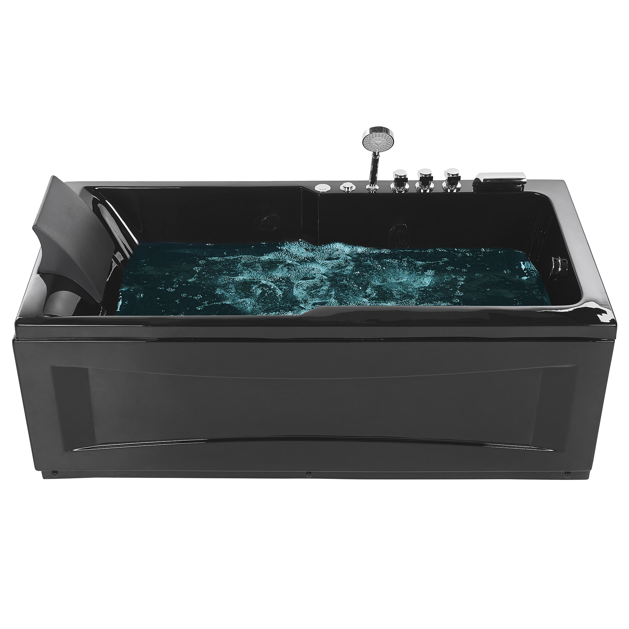 Baignoire d'angle à remous avec LED ARTEMISA Côté gauche 170 x 80 cm ...