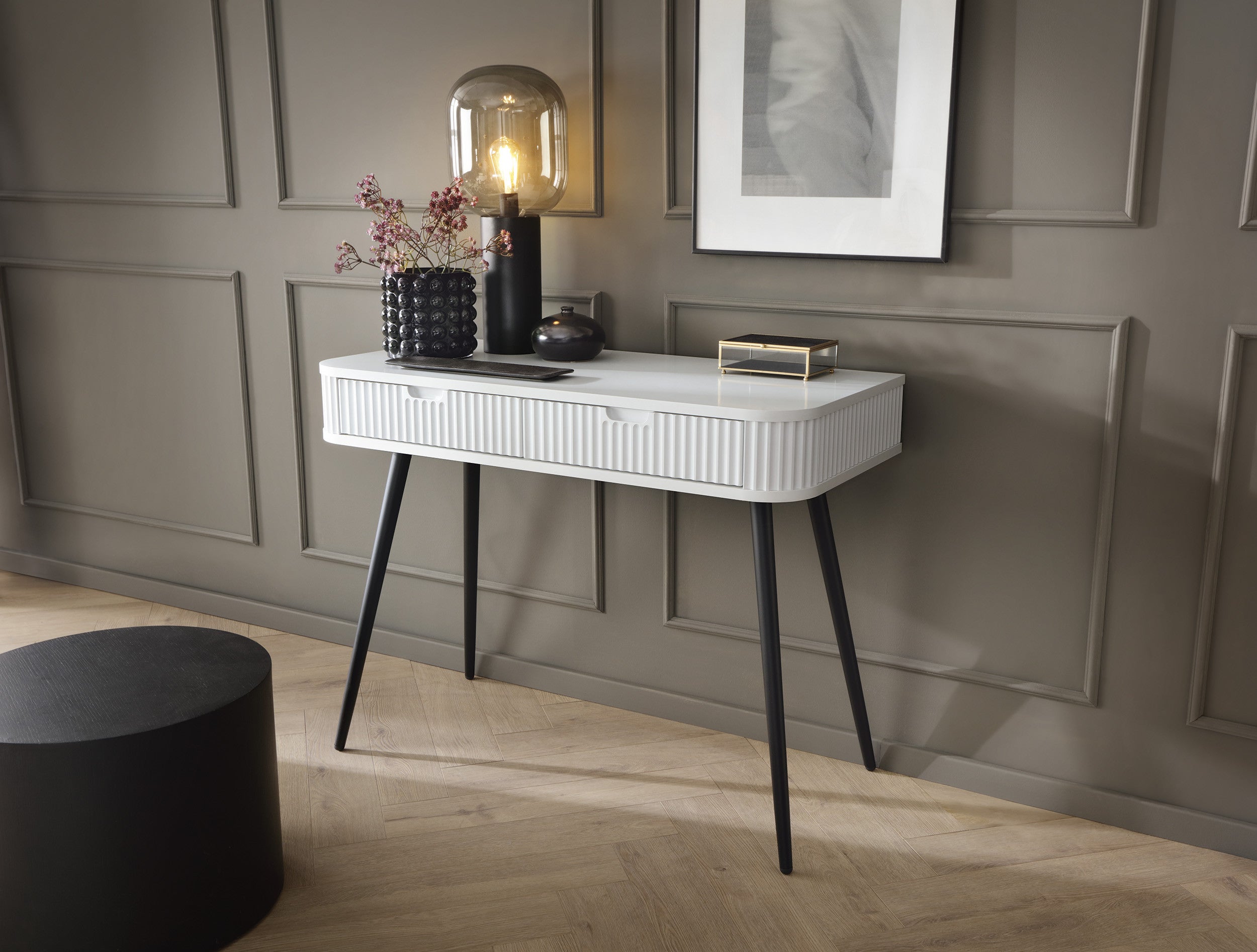 Console ROMA 103 cm Blanc | Leroy Merlin