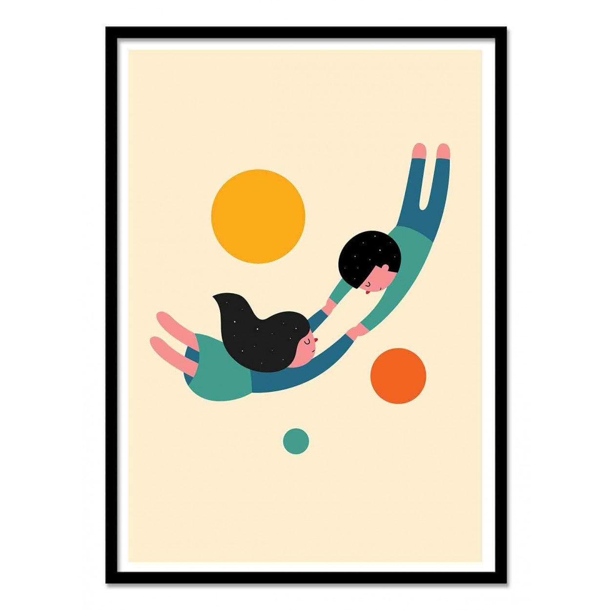 Art-Poster - Won't let go - Andy Westface - avec cadre noir 30 x 40 cm ...