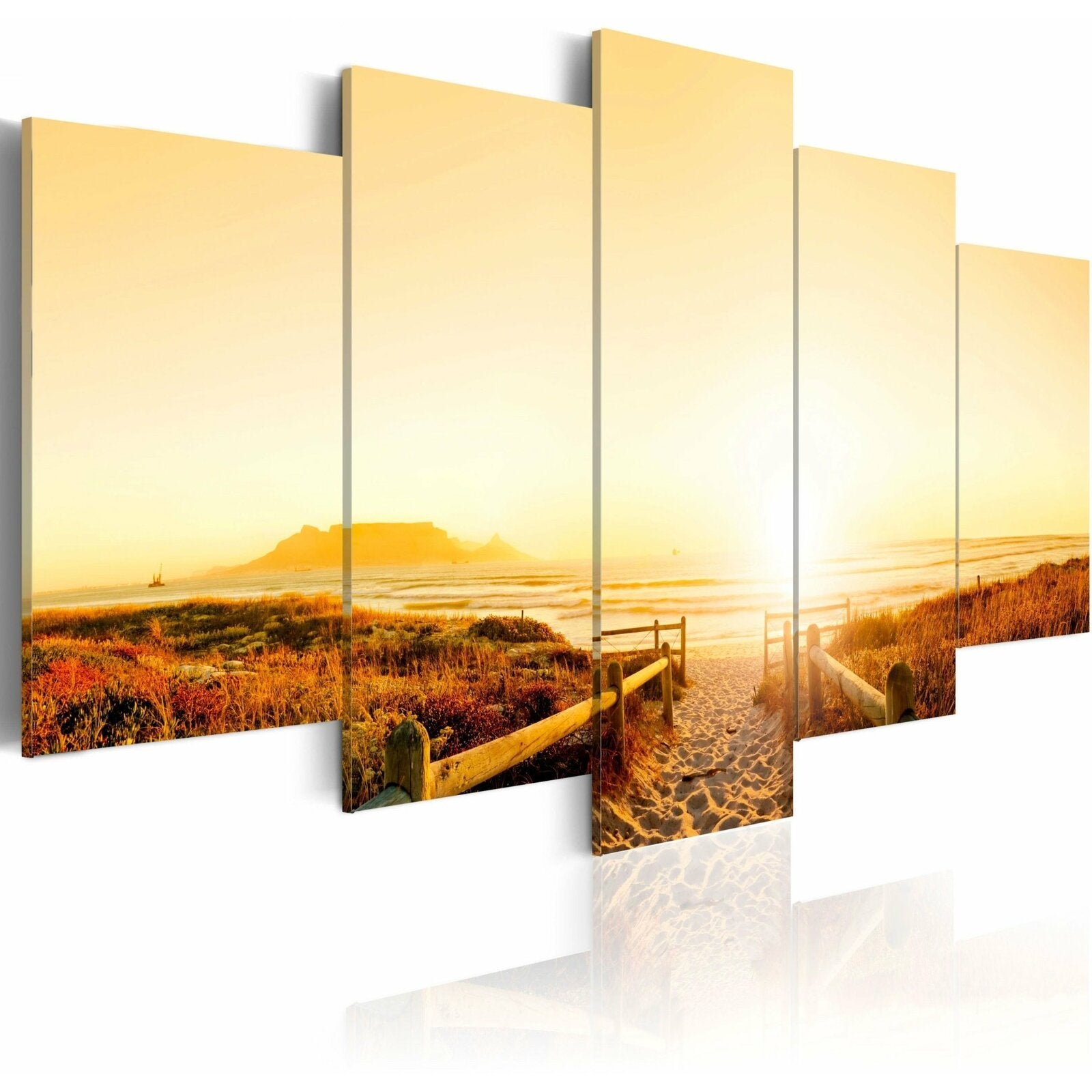 Tableau plage de sable et mer - 200 x 100 cm | Leroy Merlin