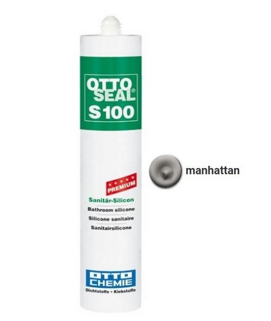 Silicone sanitaire premium OTTOSEAL S100 300ml Manhattan C43 | Leroy Merlin