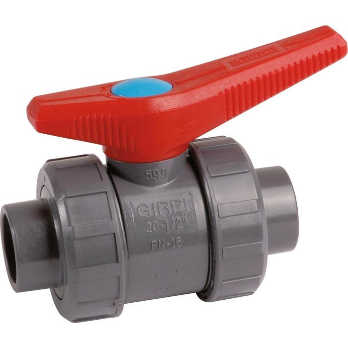 Vanne PVC pression noire - Diamètre 50 mm - Girpi | Leroy Merlin