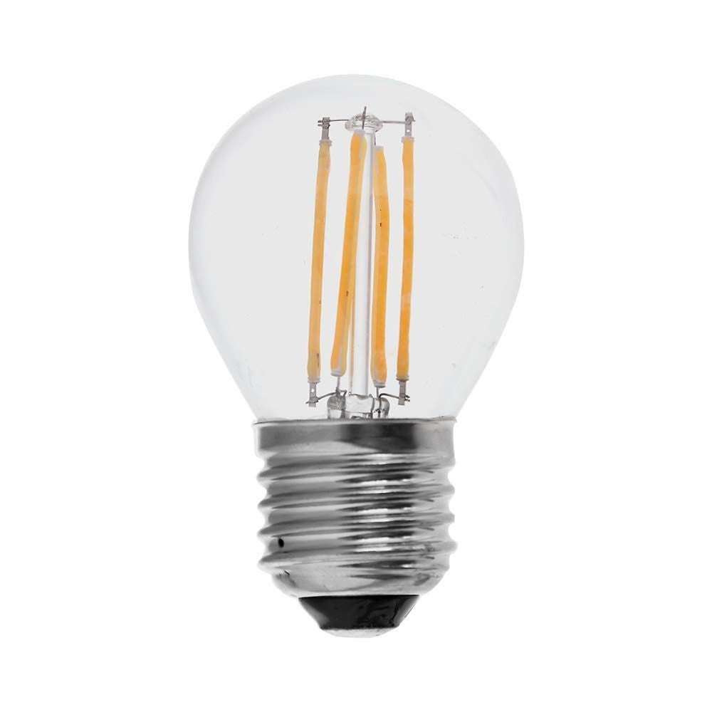 Ampoule LED VT-1980 4W Filament E27 G45 300° 400Lm blanc chaud 2700K | Leroy Merlin