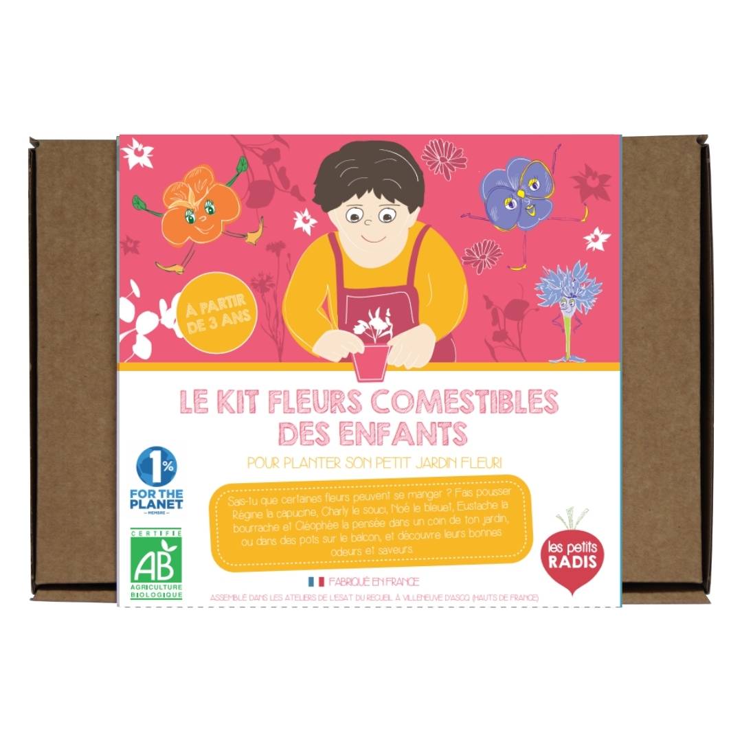 Le Kit Fleurs Comestibles Bio Des Enfants | Leroy Merlin