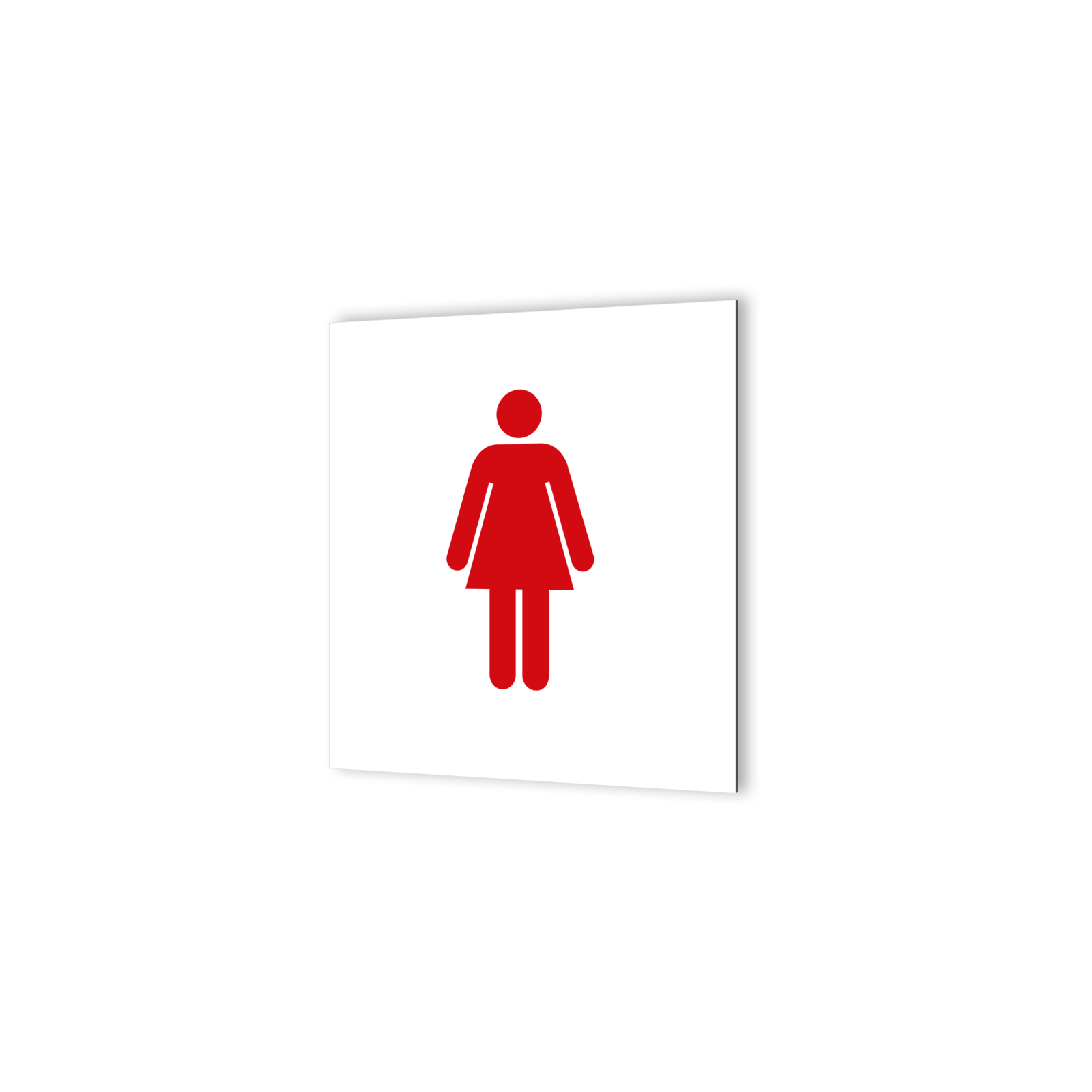 Pictogramme Toilettes Femmes - Plaque de porte en Dibond blanc - Picto ...
