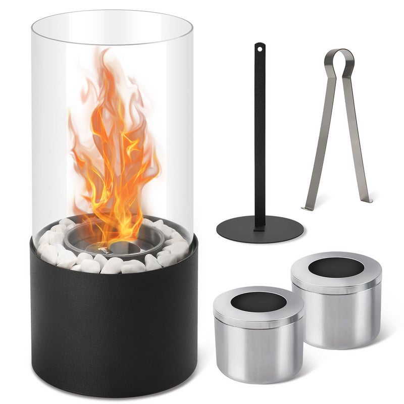 Cheminée de Table à l'éthanol Cheminée de Table Décorative D 11.5 x H ...