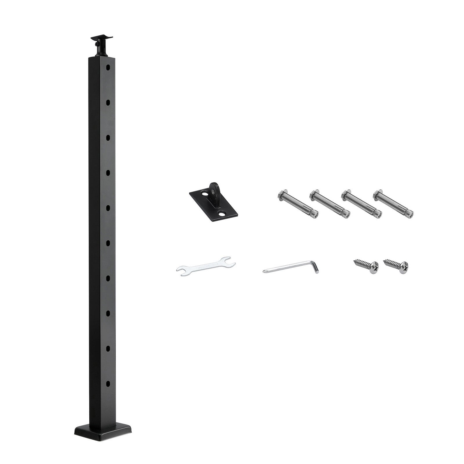 Poste para barandilla,SucceBuy 914x25,4x50,8 mm,poste para riel cable ...