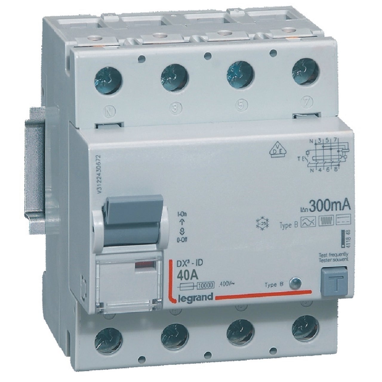 Interrupteur différentiel legrand dx3 40a 300ma 4 poles type b - vis ...