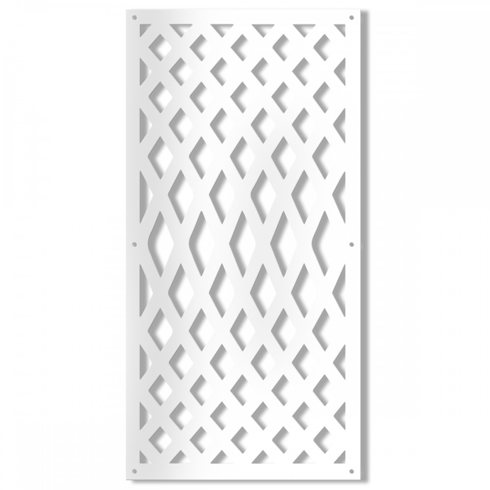 SIVIGLIA - Panel de PVC perforado - Parasol blanco medidas 73x148 cm ...